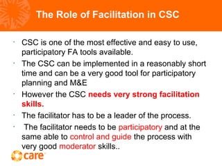 CSC facilitation tips | PPT