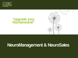 Sales, Management, eCommerce: boost performance with Neuroscience | PPT