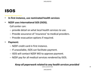 CSC Health Brief Before any Departure from Base | PPTX