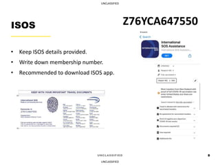 CSC Health Brief Before any Departure from Base | PPTX