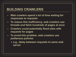 CSCI 494 - Lect. 3. Anatomy of Search Engines/Building a Crawler | PPTX