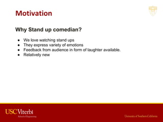 Multimodal Analysis Of Stand-up Comedians | PPTX
