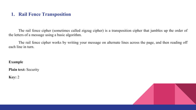substitution and transposition techniques_ppt.pptx | Programming Languages | Computing