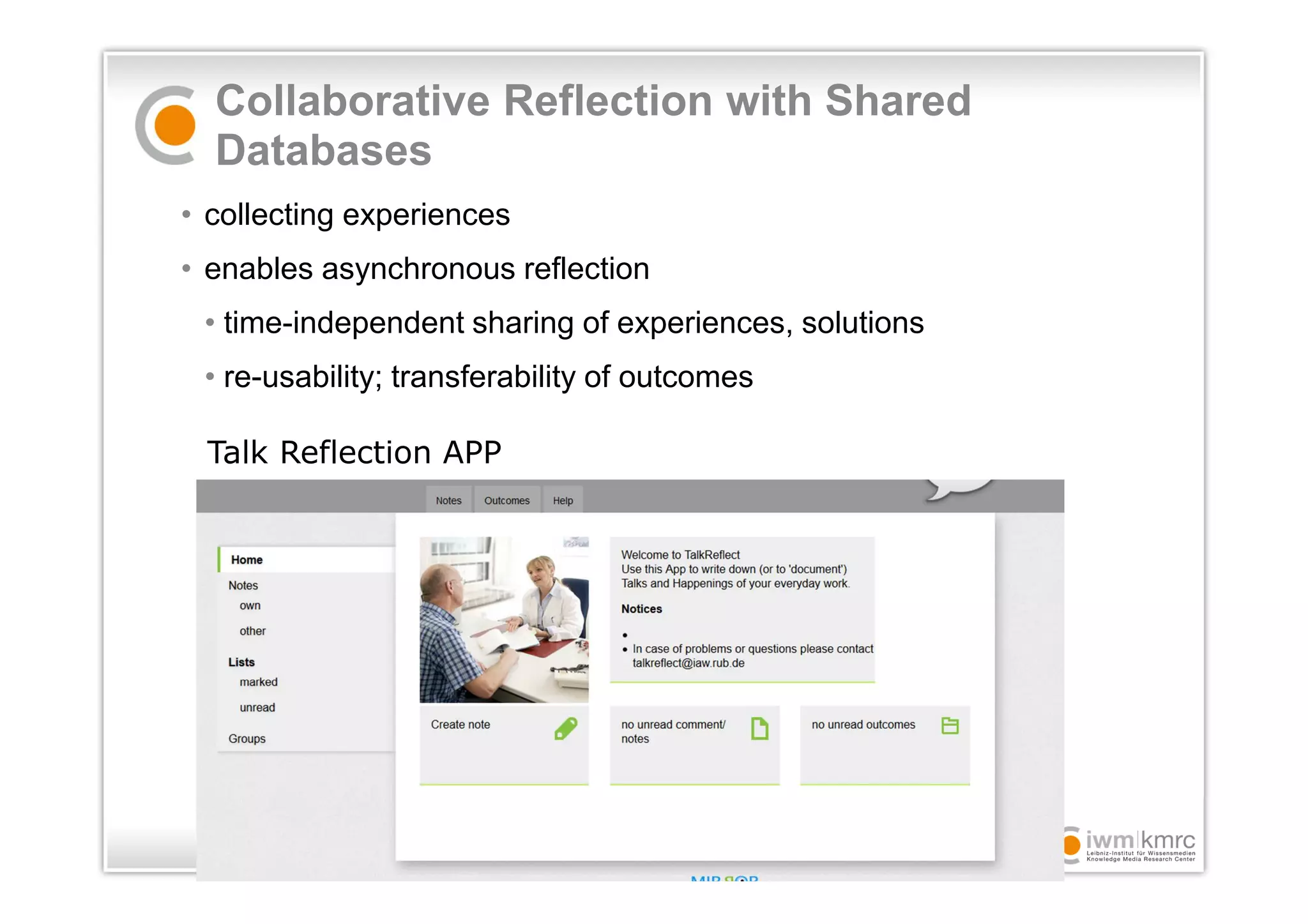 Fostering Collaborative Reflection Csclwork Cscl 2013 Ppt