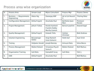 CS CMMI ML3 Program Team Structure in software | PPT