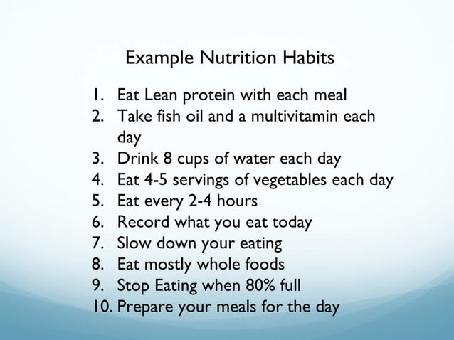 CSC Nutrition Guide | PPT