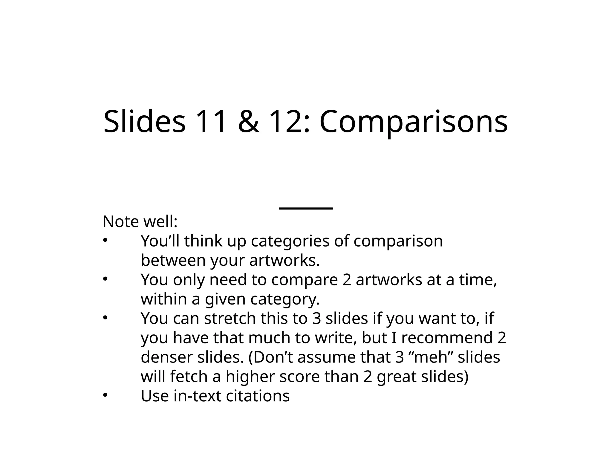IBDP visual arts - CS 3-way comparison scoring guide | PPTX