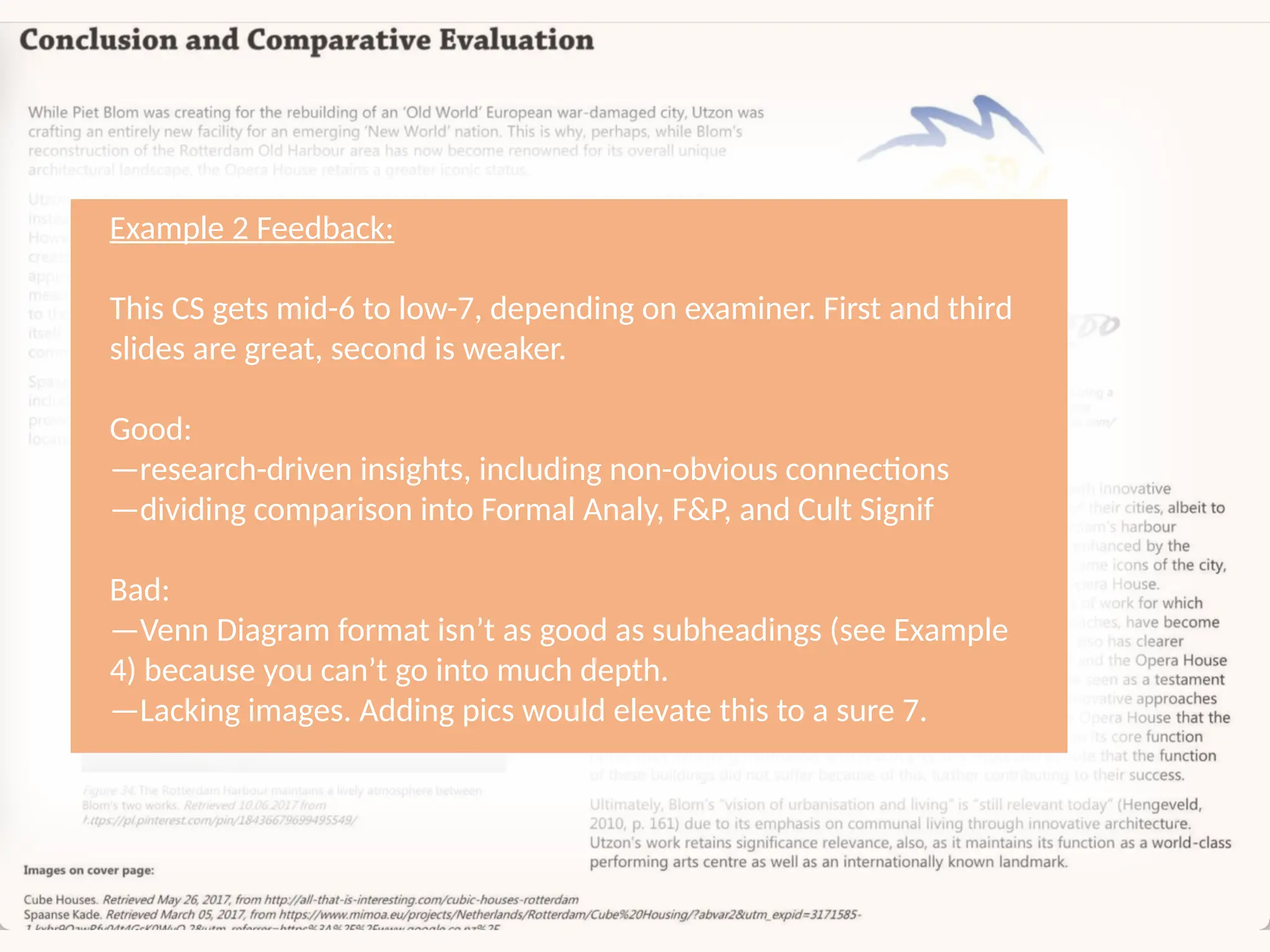 IBDP visual arts - CS 3-way comparison scoring guide | PPTX
