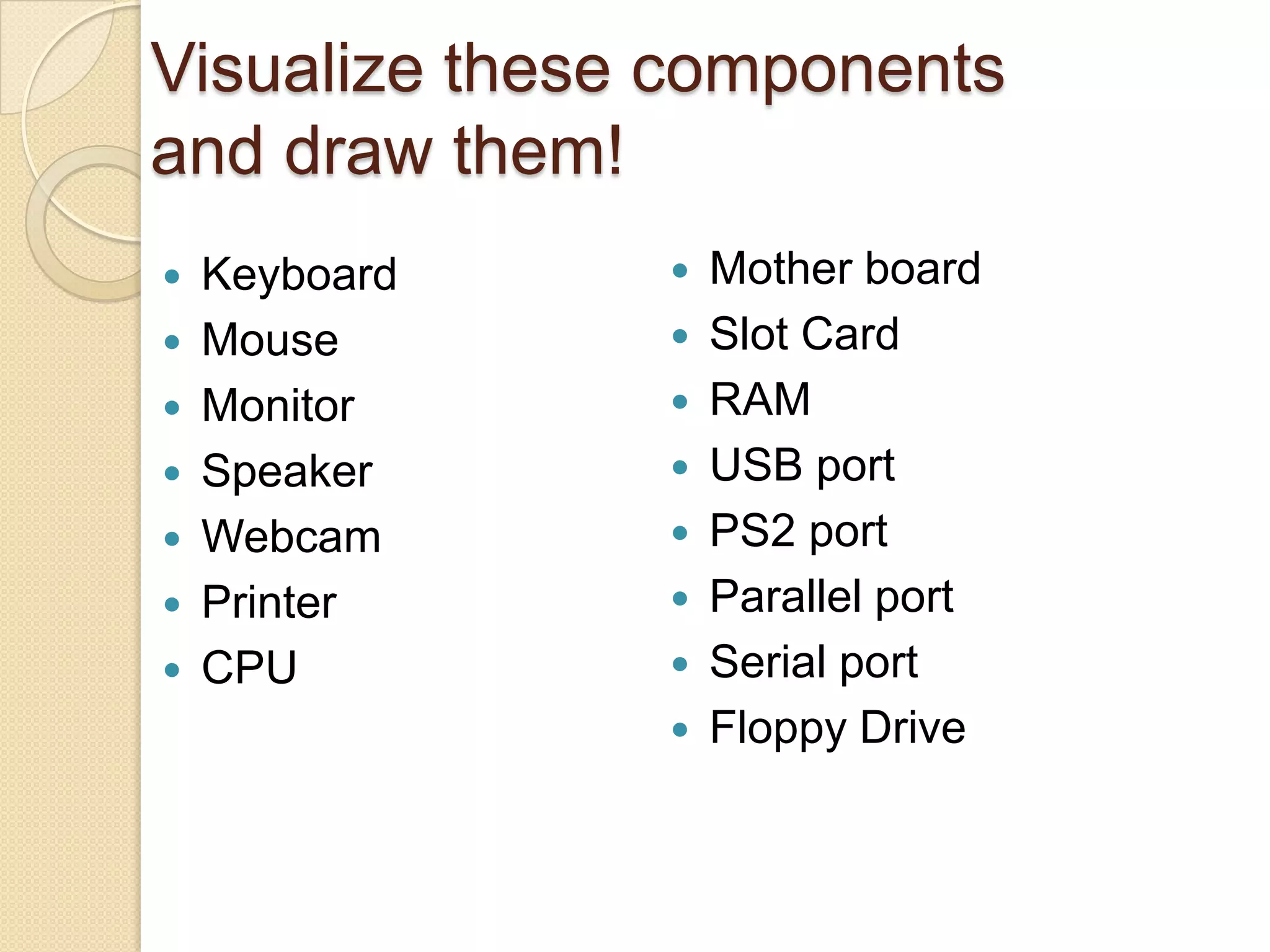Chapter 2 : CS Components | PPTX