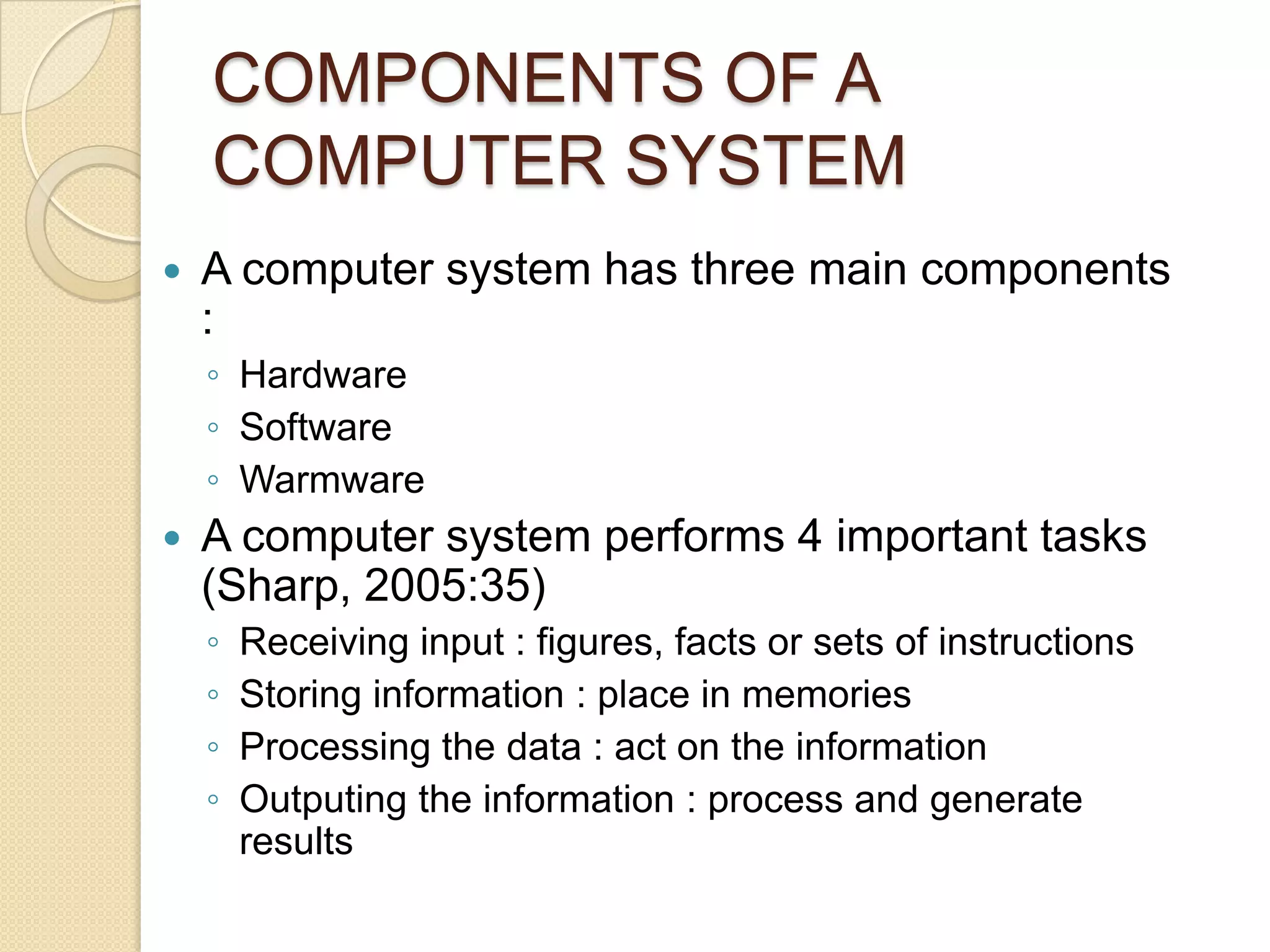 Chapter 2 : CS Components | PPTX