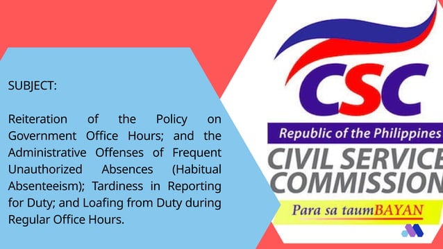 CSC on Habitual Tardiness and Absences..pptx