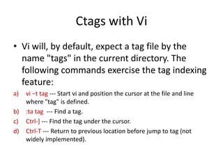 Cscope and ctags | PPTX