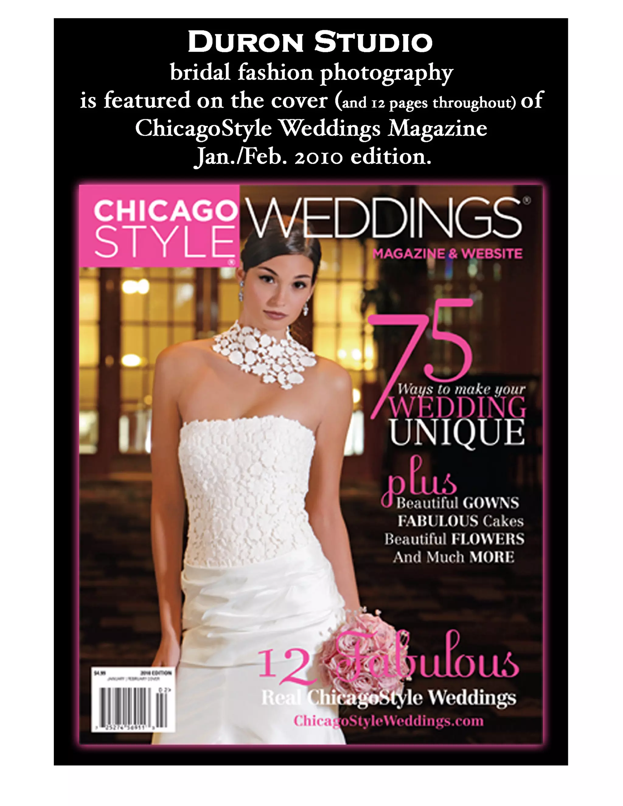 Chicago Style Weddings Magazine cover features Duron Studio's ...