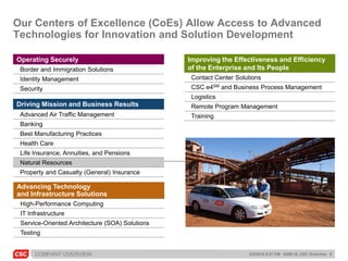 CSC Overview | PPT