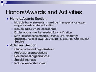 Csc overview.resume | PDF | Resume Writing and Advice | Job Search