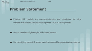CLASSIFICATION OF MENTAL DISORDERS USING NATURAL LANGUAGE TEXT FROM ...