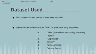 CLASSIFICATION OF MENTAL DISORDERS USING NATURAL LANGUAGE TEXT FROM ...