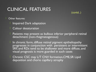 CENTRAL SEROUS CHORIOETINOPATHY | PPT