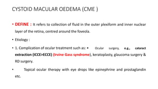 Cscr ( central serous chorioretinopathy ) | PPTX