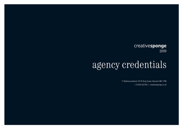 Creative Sponge - Agency Credentials | PDF