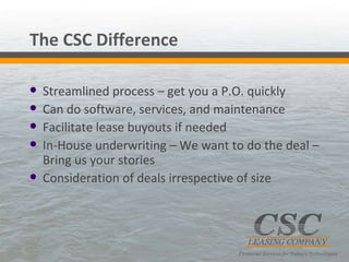 CSC Reseller Presentation | PPT