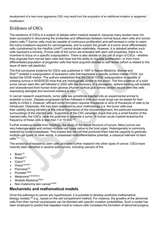 Cancer stem cells Cscs | PDF