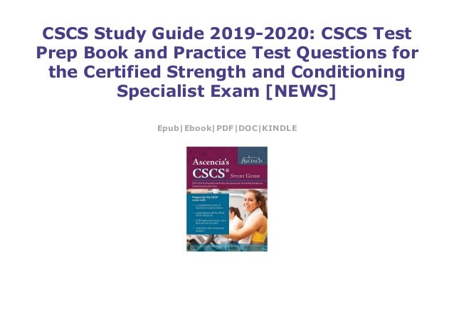 CSCS Study Guide 2019-2020: CSCS Test Prep Book and Practice Test