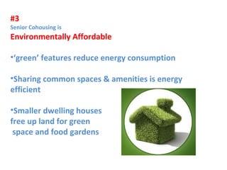 Senior Cohousing: Triple Bottom Line Affordable | PPT
