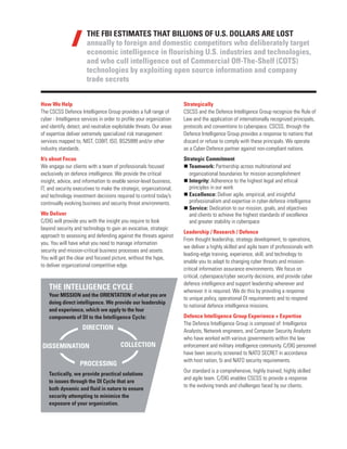 CSCSS / DEFENCE INTELLIGENCE GROUP | PDF