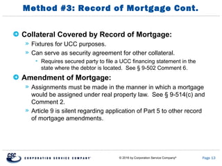 CSC The UCC & Fixtures | PPT