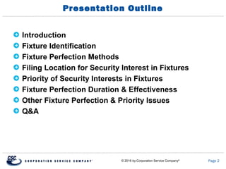 CSC The UCC & Fixtures | PPT