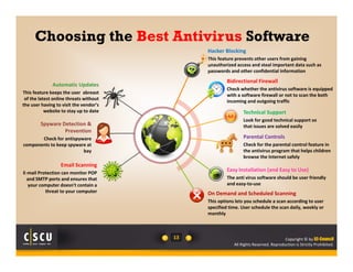 Cscu module 03 protecting systems using antiviruses | PPT