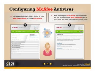 Cscu module 03 protecting systems using antiviruses | PPT