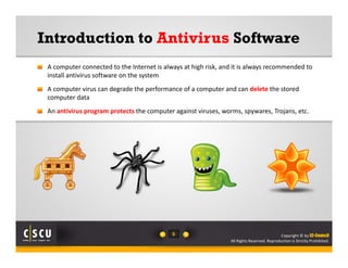 Cscu module 03 protecting systems using antiviruses | PPT