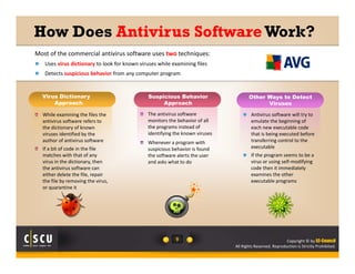 Cscu module 03 protecting systems using antiviruses | PPT