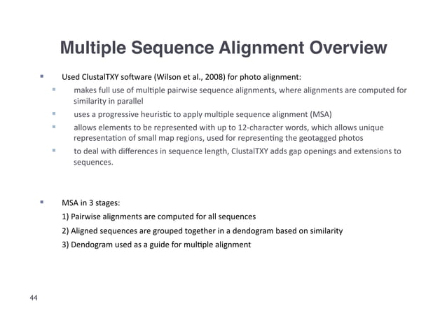 Photographer Paths: Sequence Alignment of Geotagged Photos for ...