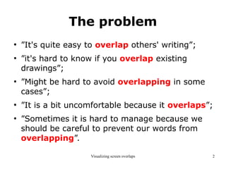 Visualizing screen overlaps | PPT