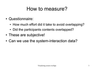 Visualizing screen overlaps | PPT
