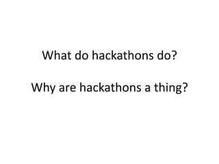 Community and Code: Lessons from NESCent Hackathons | PPT