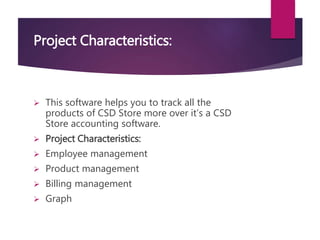 Canteen Store Department | PPTX