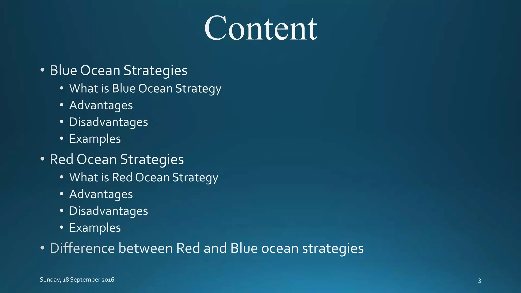 Blue Ocean Versus Red Ocean Strategy | PPT