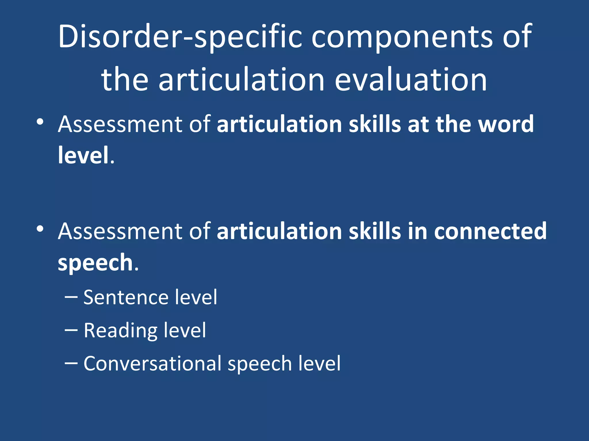 Csd 210 articulation disorders - fall 2010 | PPT