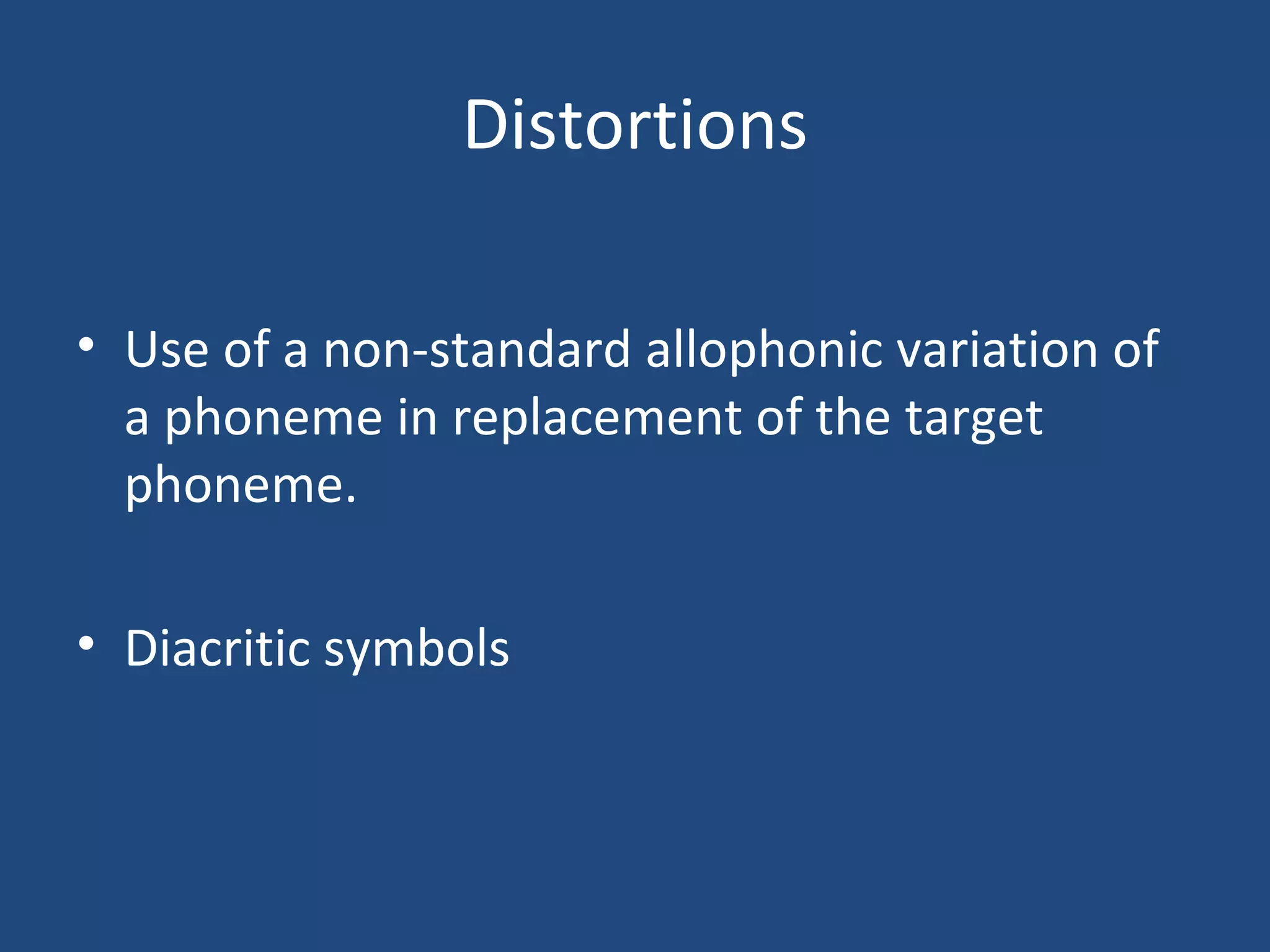 Csd 210 articulation disorders - fall 2010 | PPT