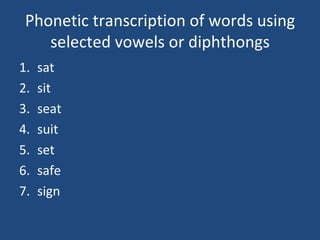 Csd 210 introduction to phonetics i and ii | PPT