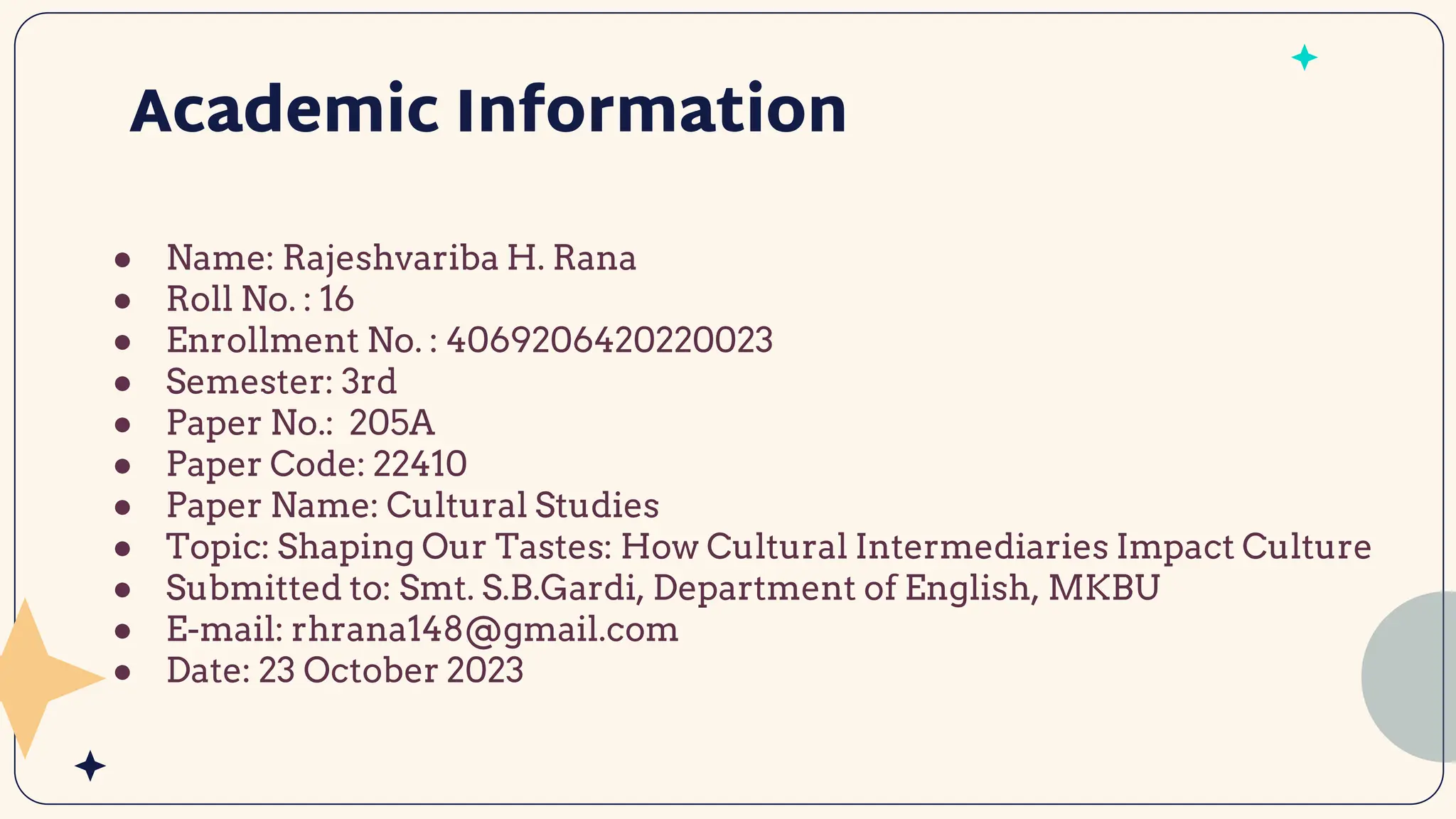 Shaping Our Tastes: How Cultural Intermediaries Impact Culture | PPT