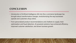 Introduction of Artificial intelligence in e-commerce csdcppt-1.pptx