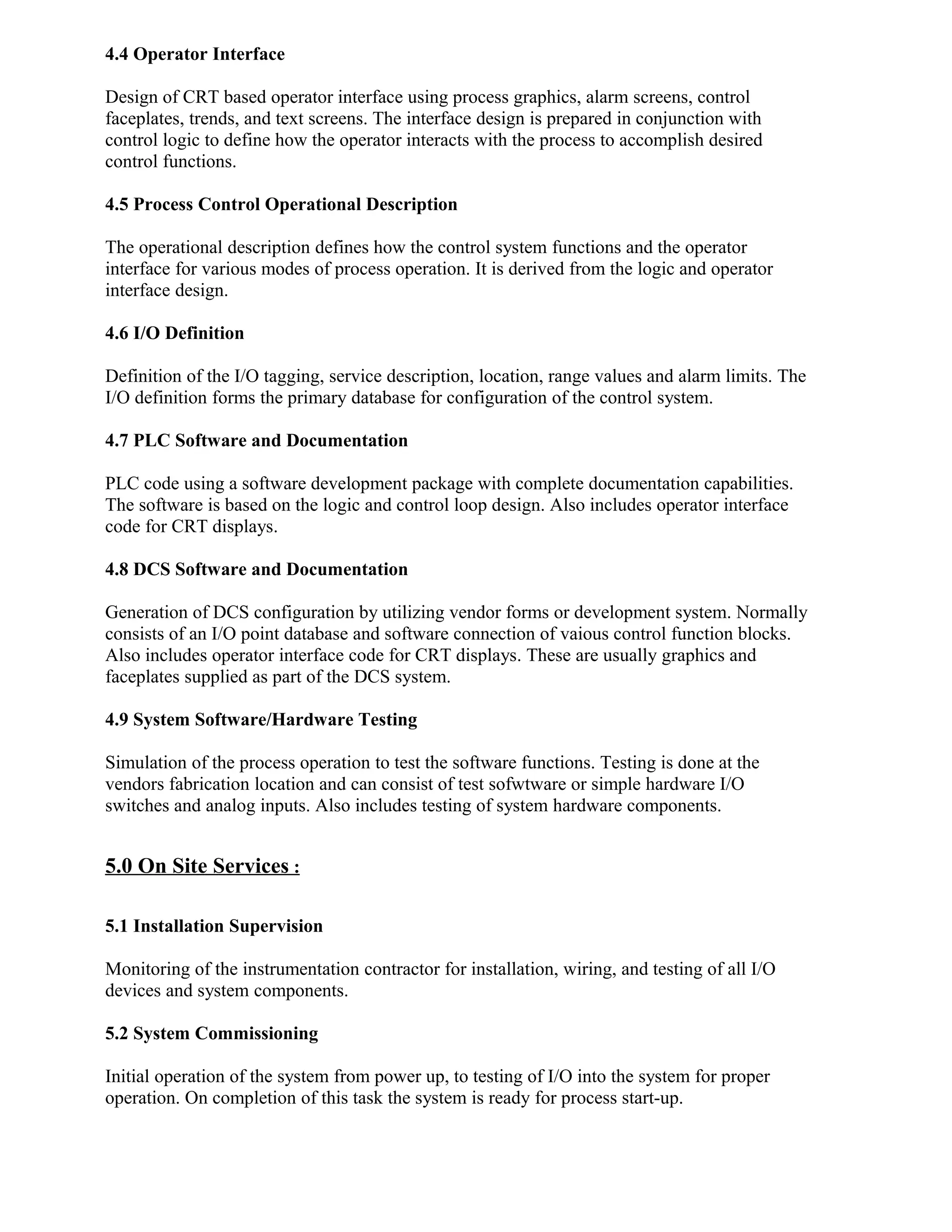 Typical Control System Design Document/Guideline | DOC