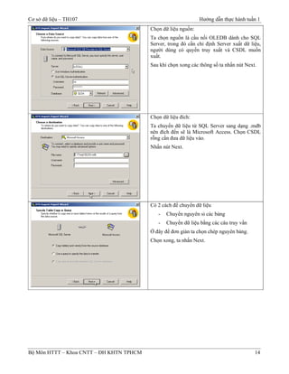 Csdl tlth-huong dan su dung sql server 2000 | PDF