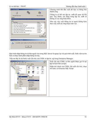 Csdl tlth-huong dan su dung sql server 2000 | PDF