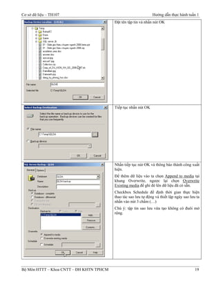 Csdl tlth-huong dan su dung sql server 2000 | PDF